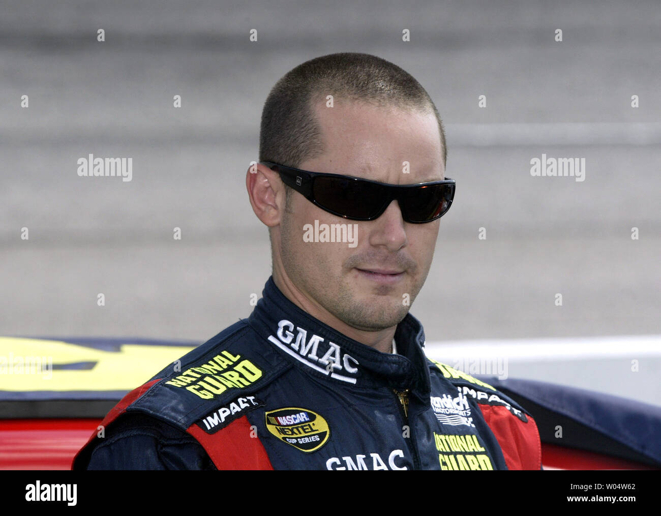 Casey Mears waits for his turn on the track during qualifying for the ...