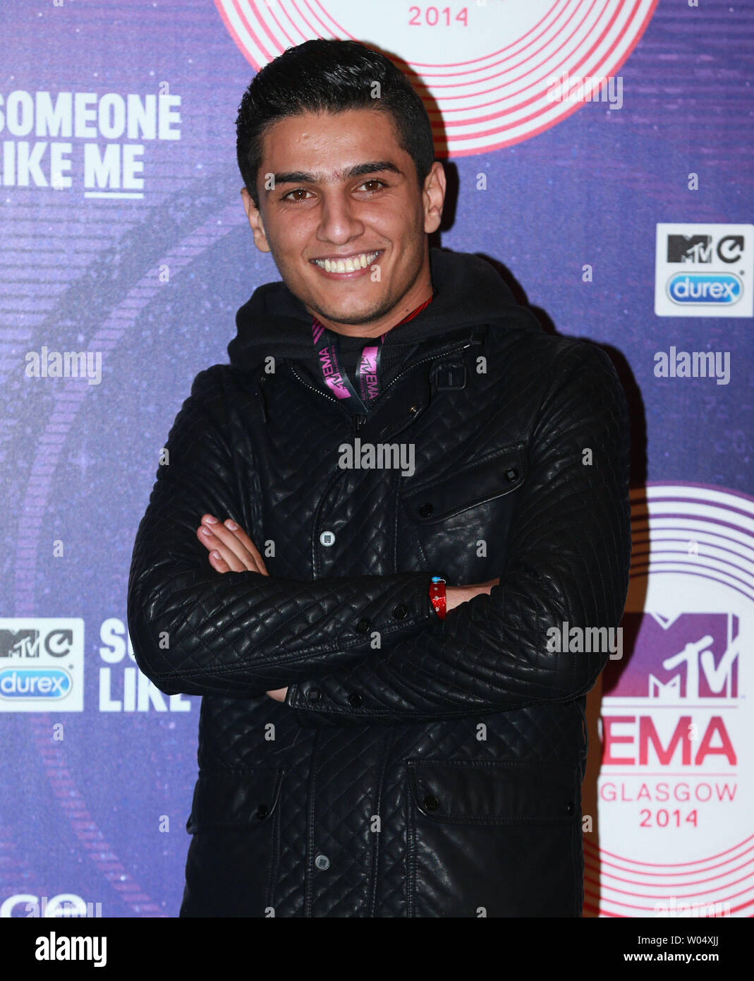 Mohammed Assaf arrives at the MTV Europe Music Awards in Glasgow ...
