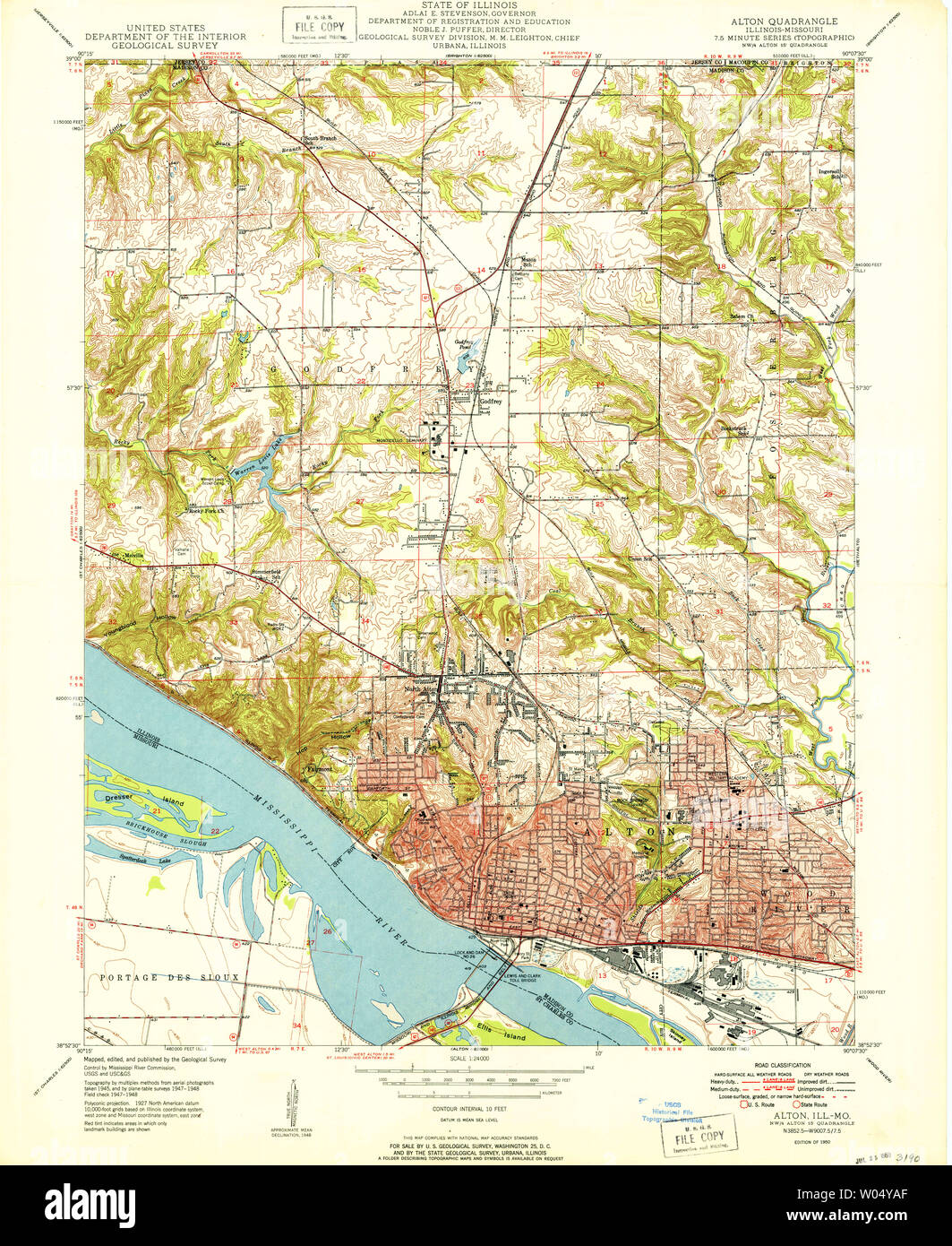 Alton illinois map hi-res stock photography and images - Alamy