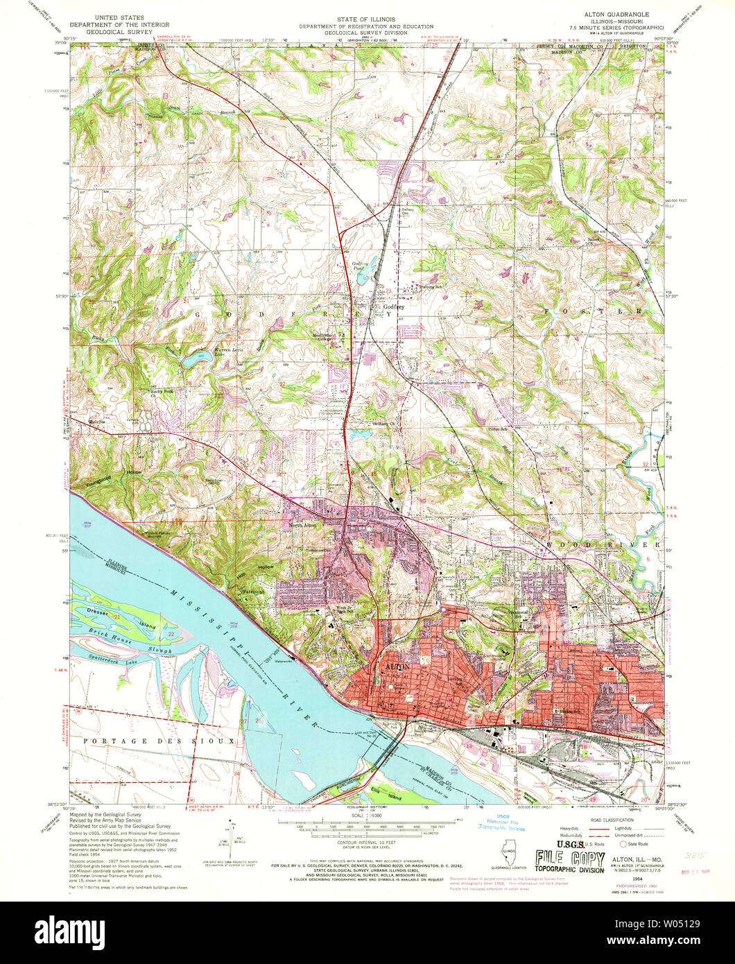 Alton illinois map hi-res stock photography and images - Alamy