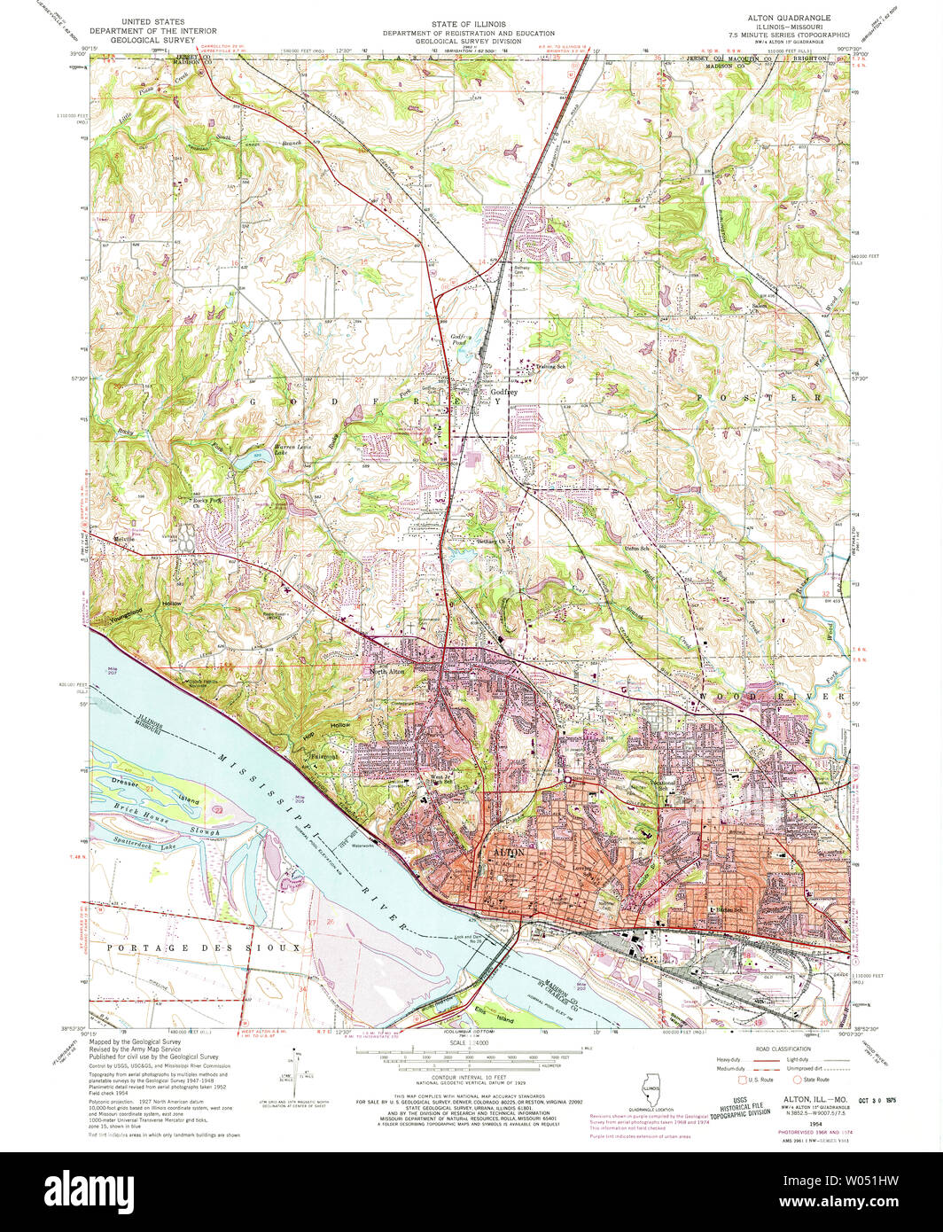 Alton illinois map hi-res stock photography and images - Alamy