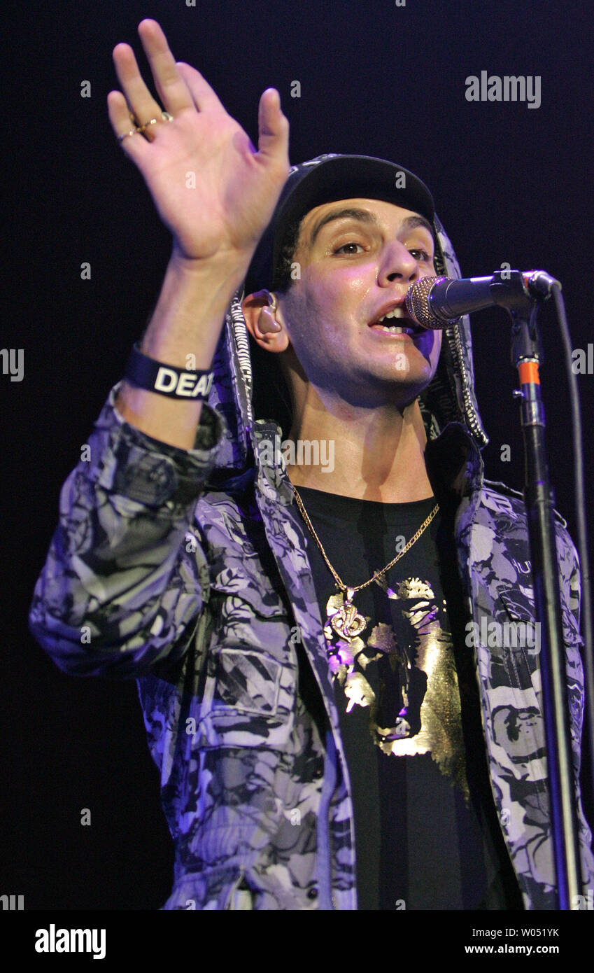 Gabe Saporta of Cobra Starship performs in concert at the ipayOne ...
