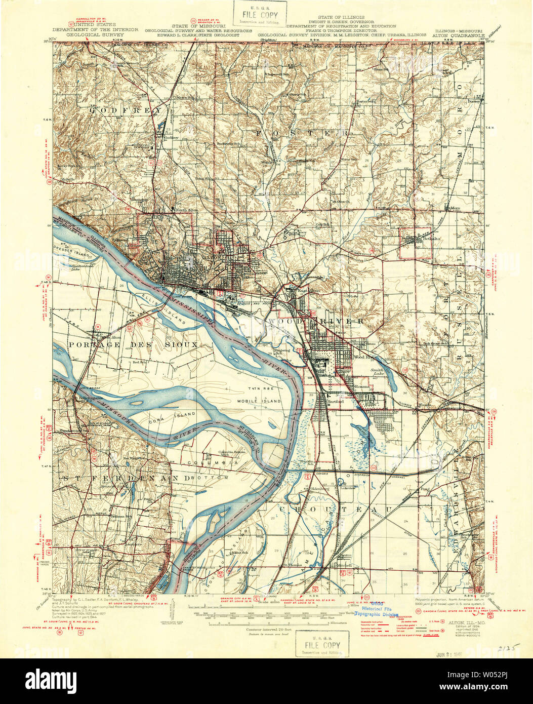 Alton illinois map hi-res stock photography and images - Alamy