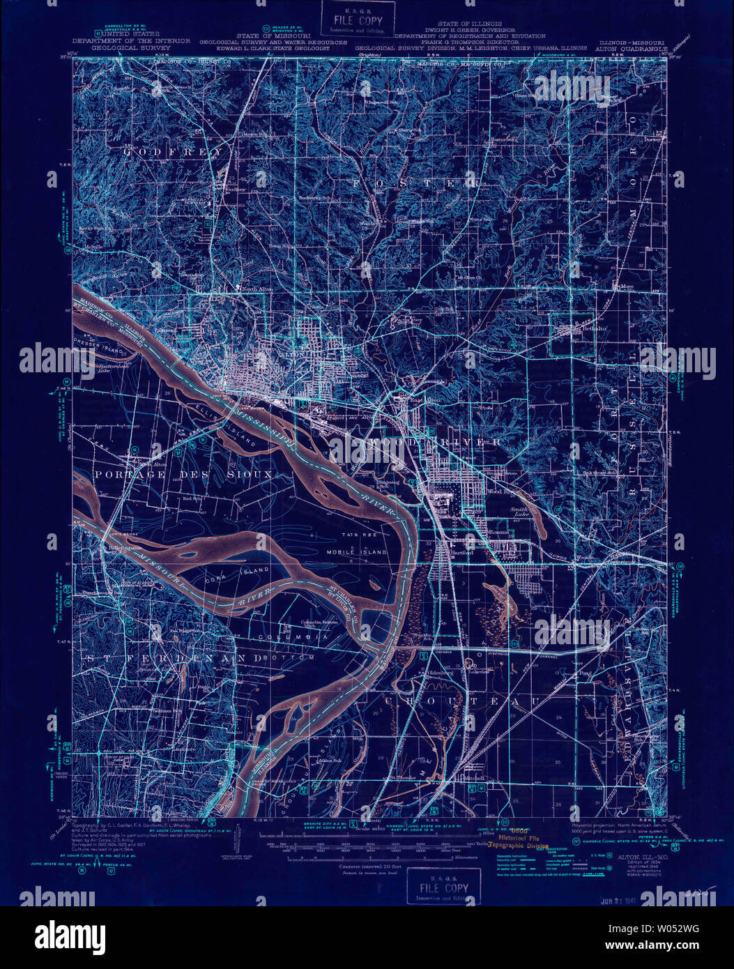 Alton illinois map hi-res stock photography and images - Alamy