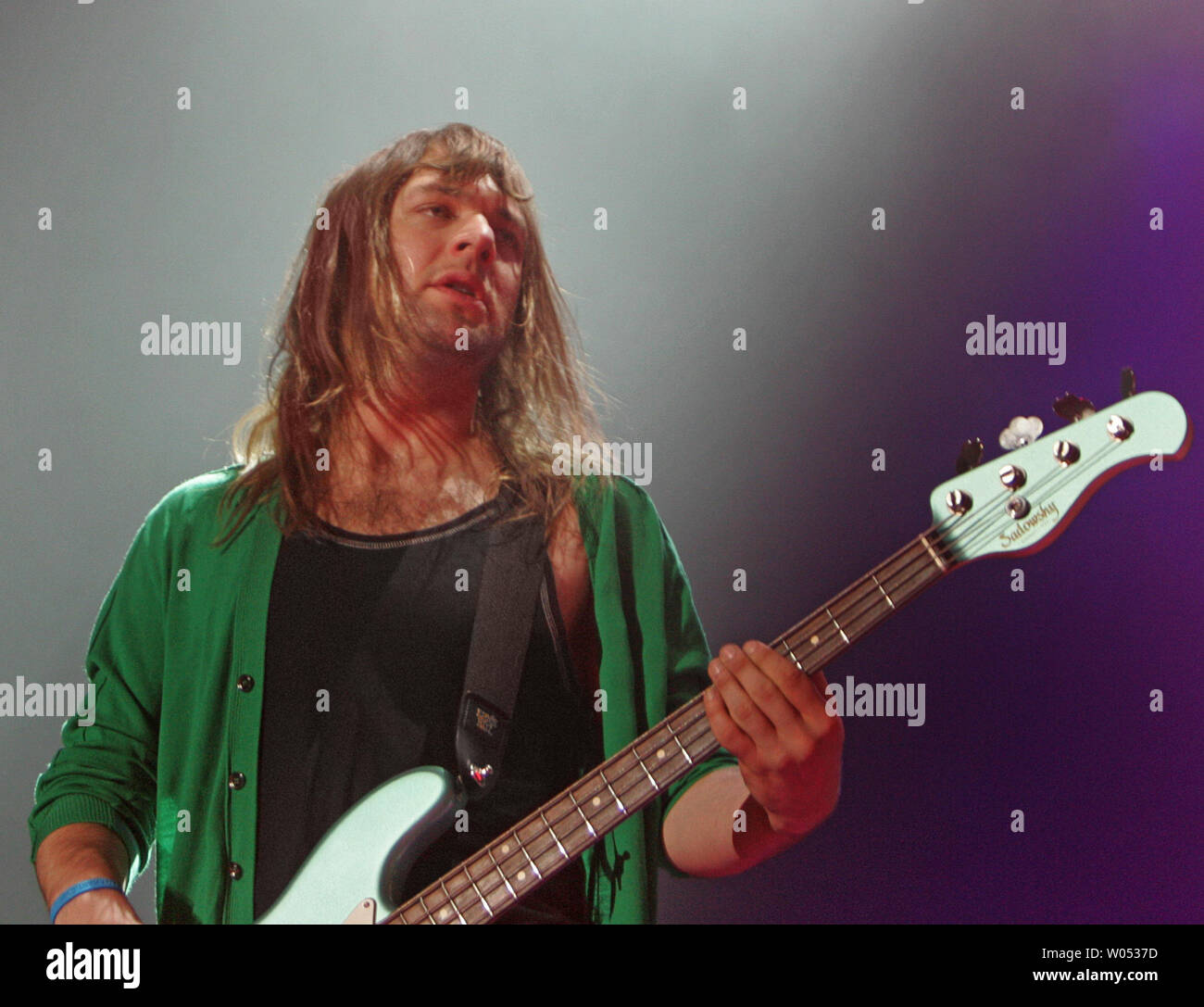 Mickey Madden of Maroon 5 performs in concert at San Diego State ...