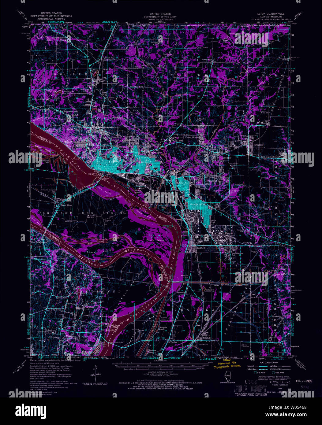 Alton illinois map hi-res stock photography and images - Alamy