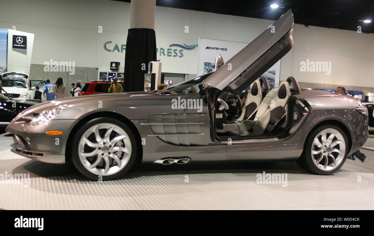 A McLaren SLR Roadster is on display at the 2009 San Diego ...