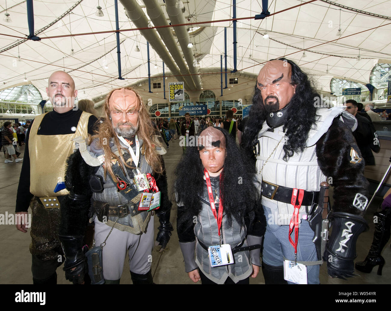 Comic-Con attendees pose during the 41th annual Comic-Con International ...