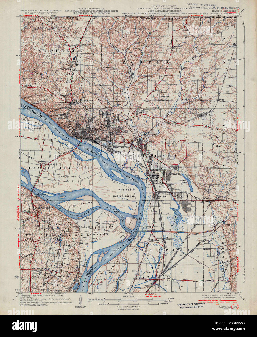 Alton illinois map hi-res stock photography and images - Alamy