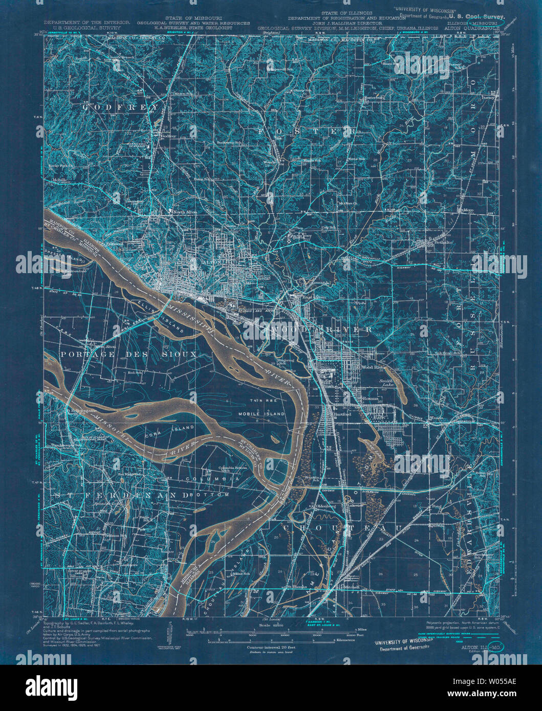 Alton illinois map hi-res stock photography and images - Alamy