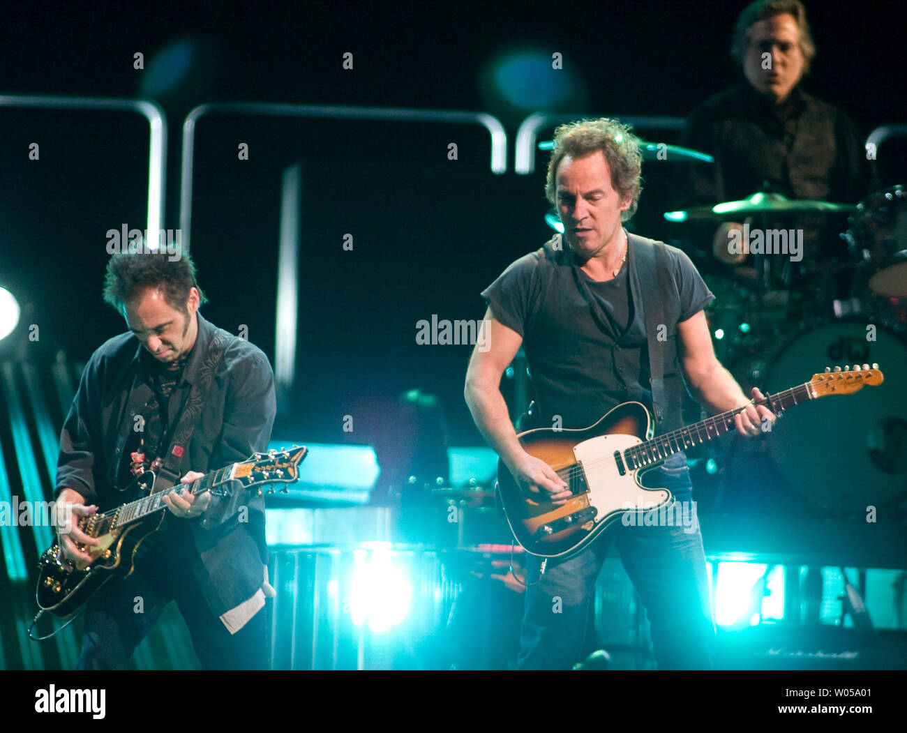 Photo of bruce springsteen and nils lofgren performing hi-res stock ...