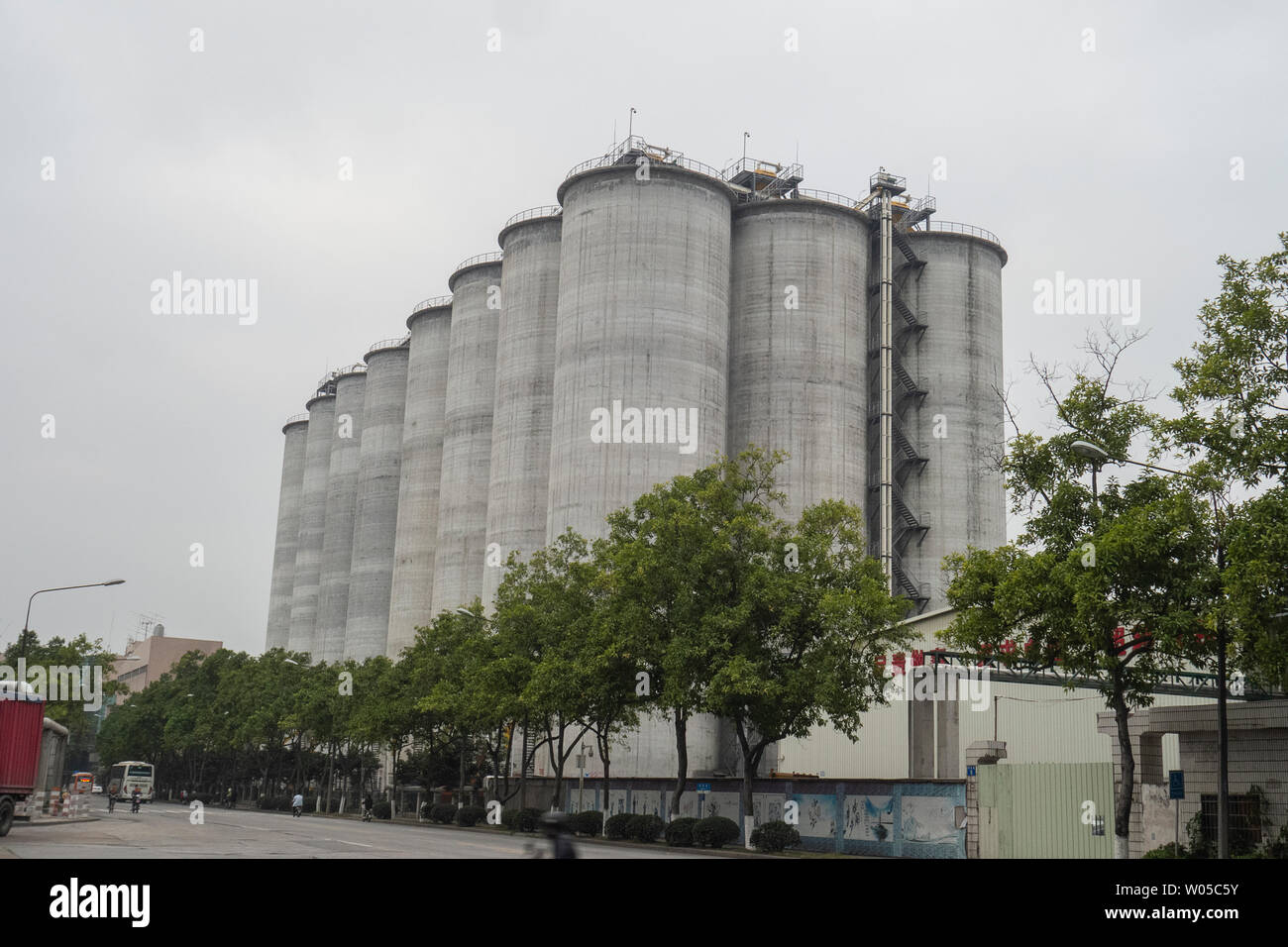 Large buildings of factories Stock Photo - Alamy