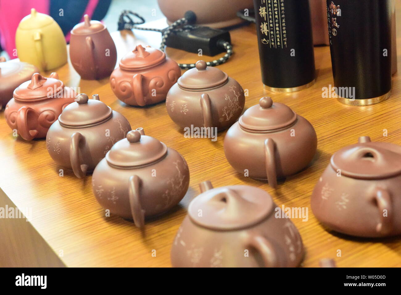 purple clay pot Stock Photo - Alamy
