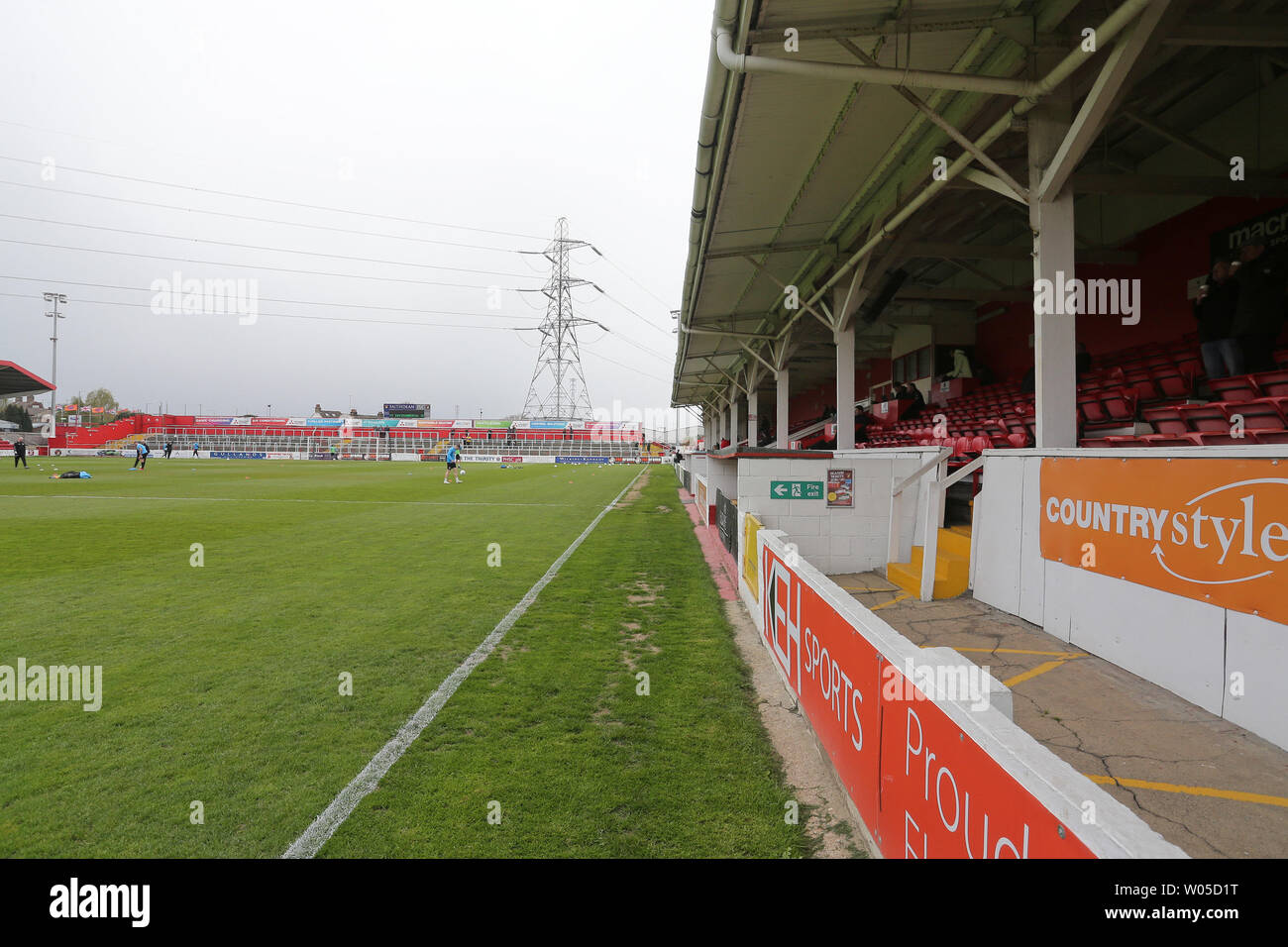 General view of the ground ahead of Ebbsfleet United vs Dagenham ...