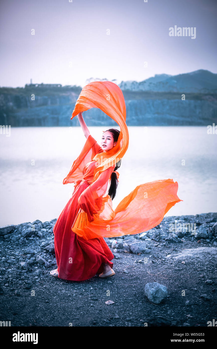 Red clad hi-res stock photography and images - Alamy