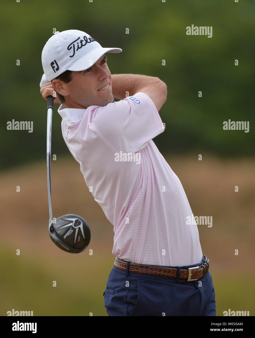 Ben Martin tees off on the fourth hole in round one of the 115th U.S ...