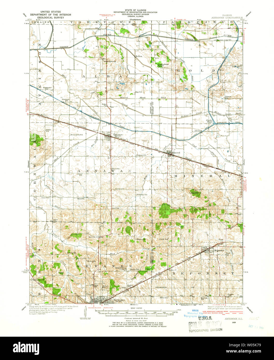 Map of annawan hi-res stock photography and images - Alamy