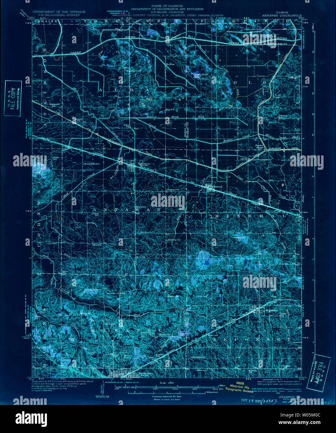 Annawan map hi-res stock photography and images - Alamy