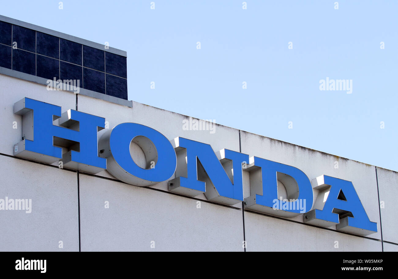 A Honda logo is seen at a Honda dealership in Sunnyvale, California on ...
