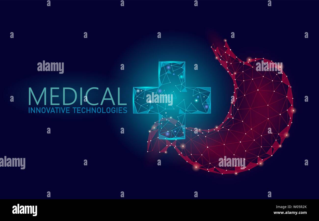 Medical cross symbol stomach doctor online concept. Medical ...