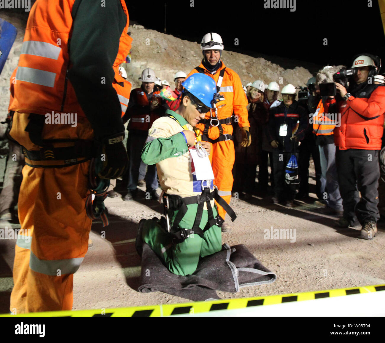 Chilean miners rescue hi-res stock photography and images - Alamy