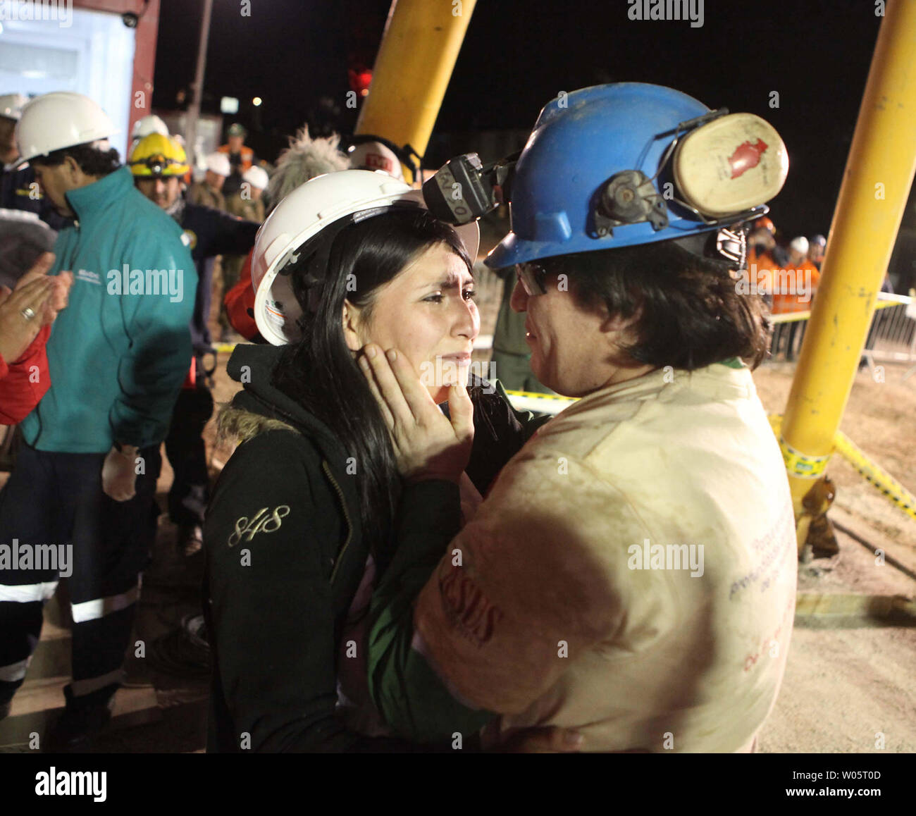 The fifth miner to emerge from the San Jose mine is Osman Araya, 29 ...