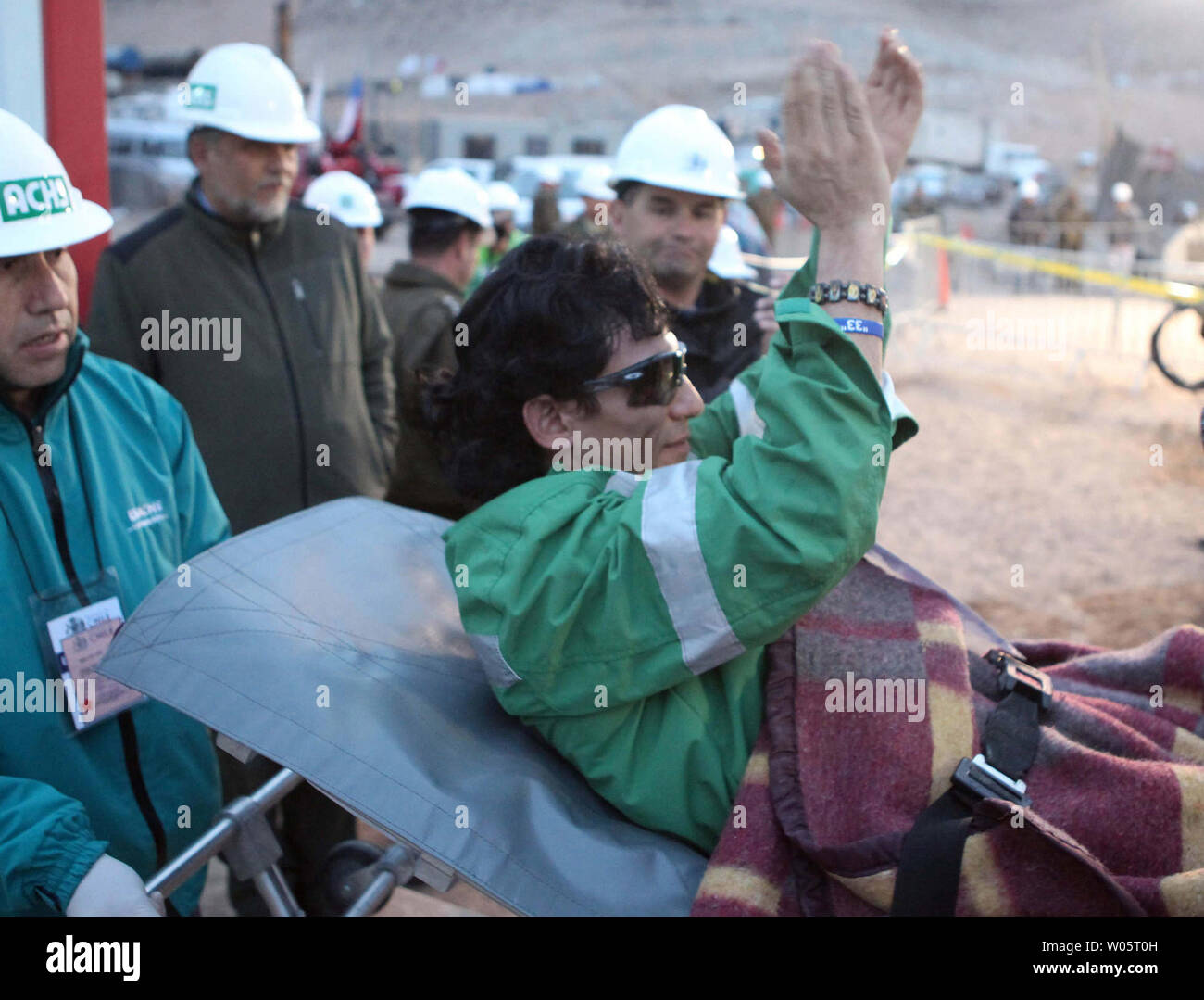 Claudio YaÒez, 34, is the eighth miner to leave the San Jose mine with ...