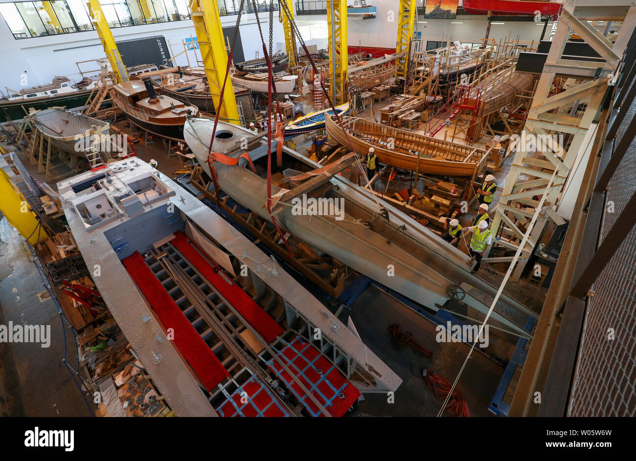 Coastal Motor Boat (CMB) 4 arrives at Boathouse 4 at Portsmouth ...