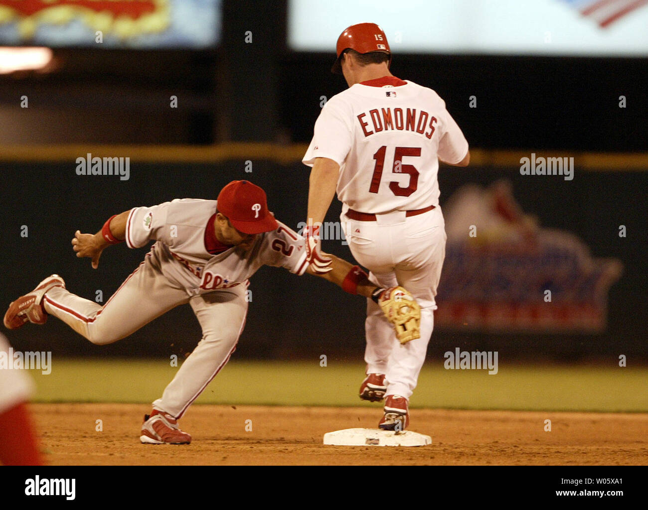 Philadelphia Phillies' Placido Polanco puts the late tag on St. Louis ...