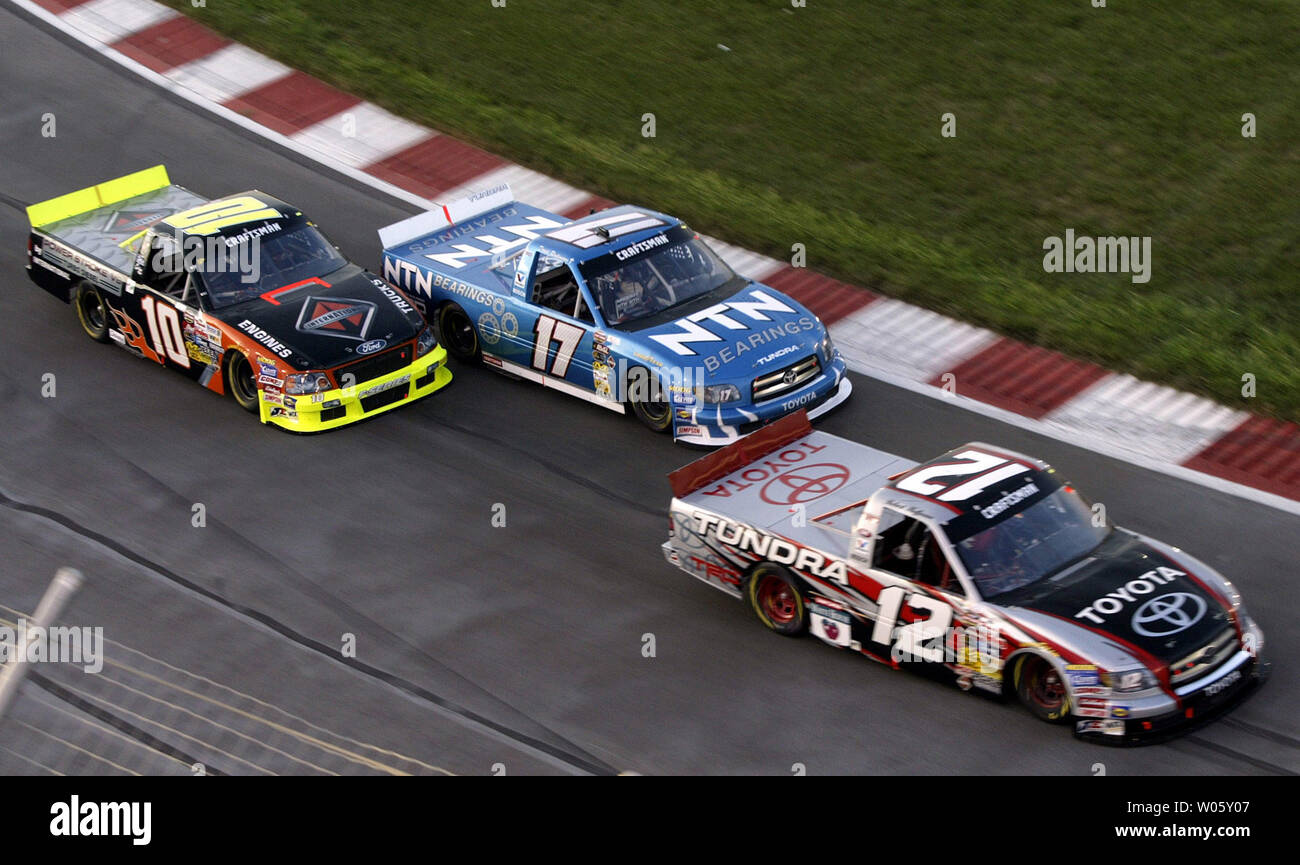 Racers Terry Cook (10) of Sylvania, OH, and David Reutimann (17) of ...