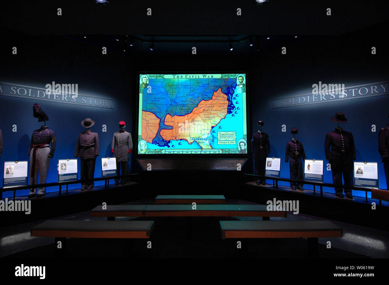 The interactive Civil War Room is just one of many displays that are ...