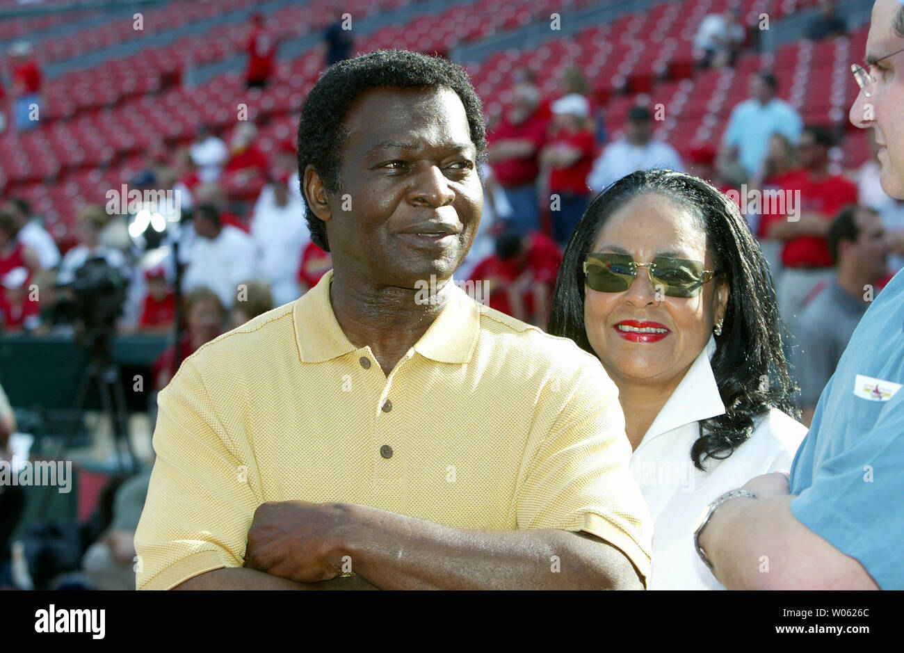 Baseball Hall of Famer and former St. Louis Cardinals great Lou Brock ...