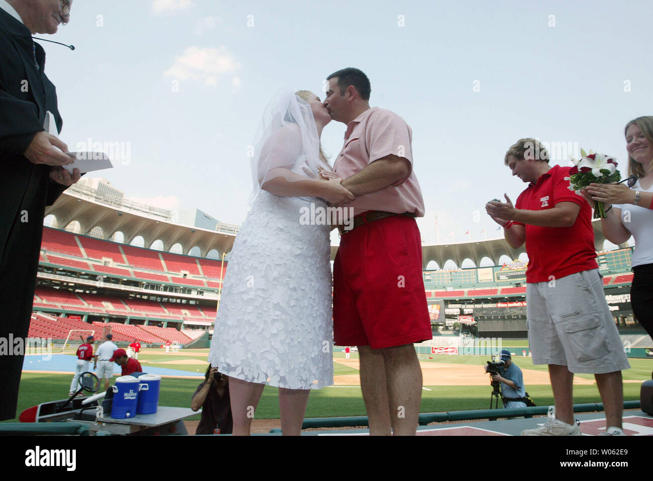 From the top of the St. Louis Cardinals dugout, St. Louis Police ...
