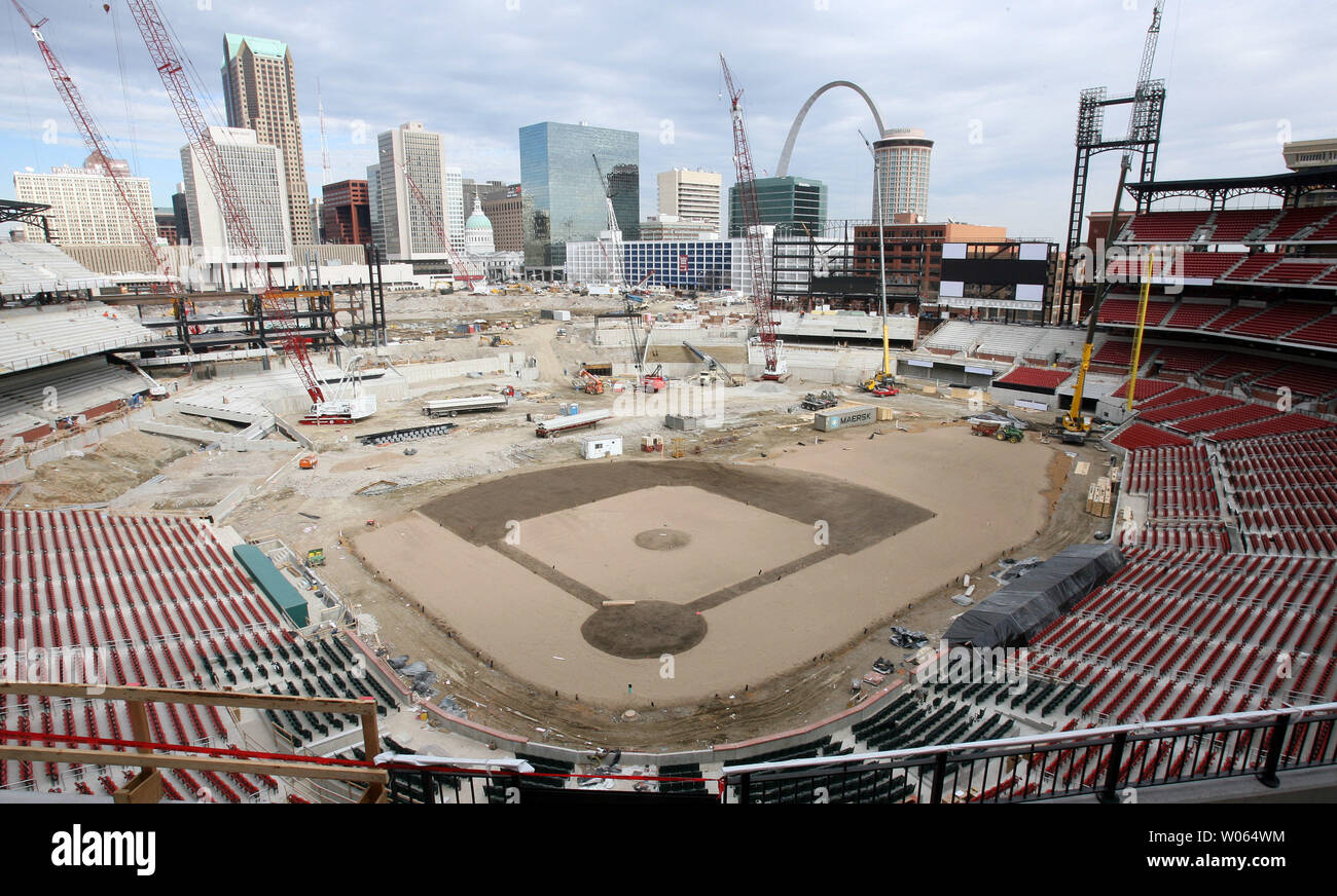 Construction is in full swing at the new Busch Stadium in St. Louis on ...