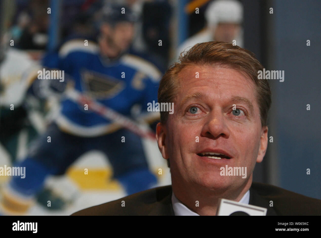 Dave Checketts talks to reporters after it was announced he has ...