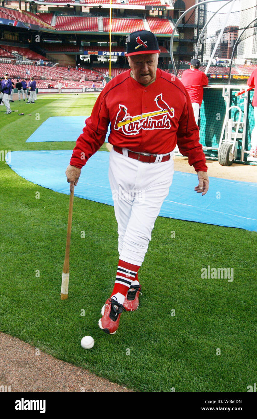St. Louis Cardinals coach and Baseball Hall of Fame member Red ...
