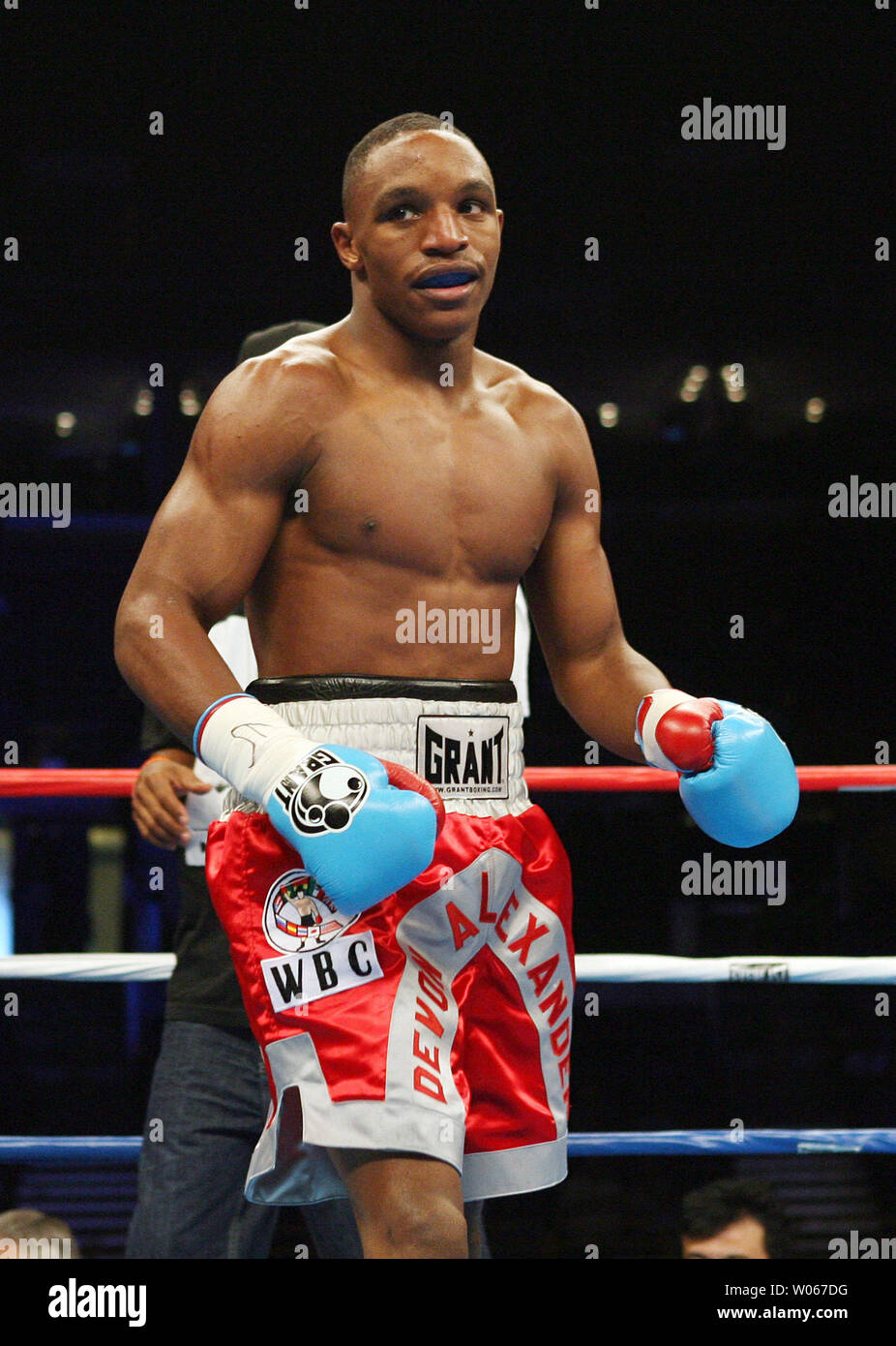 Devon Alexander (19) dances in the ring after defeating Tyler ...