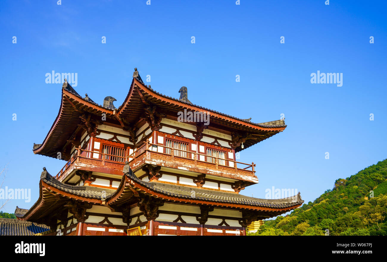 Sun light ancient trees and roofs hi-res stock photography and images ...