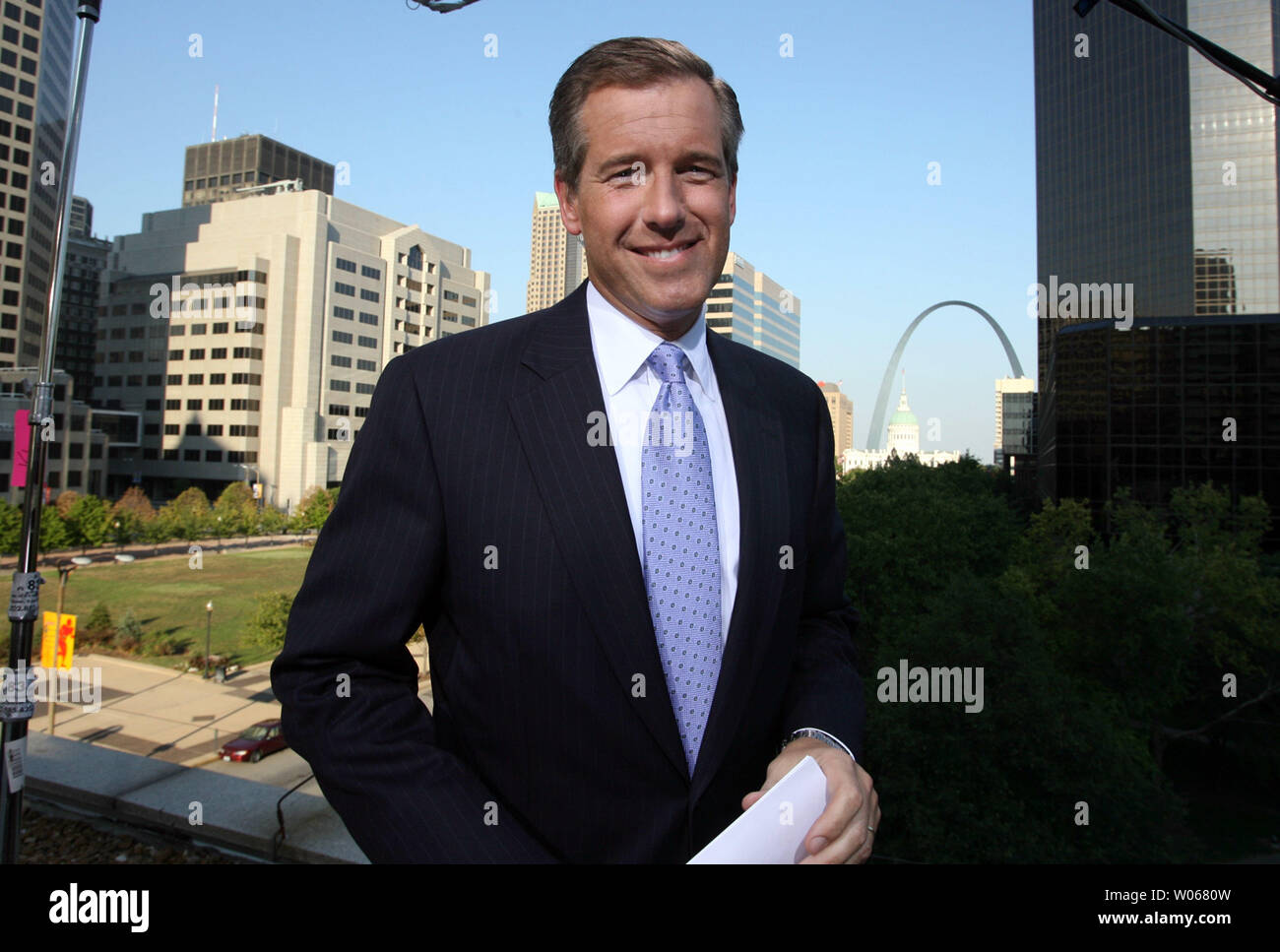 NBC Nightly News anchor Brian Williams poses for a photograph following ...