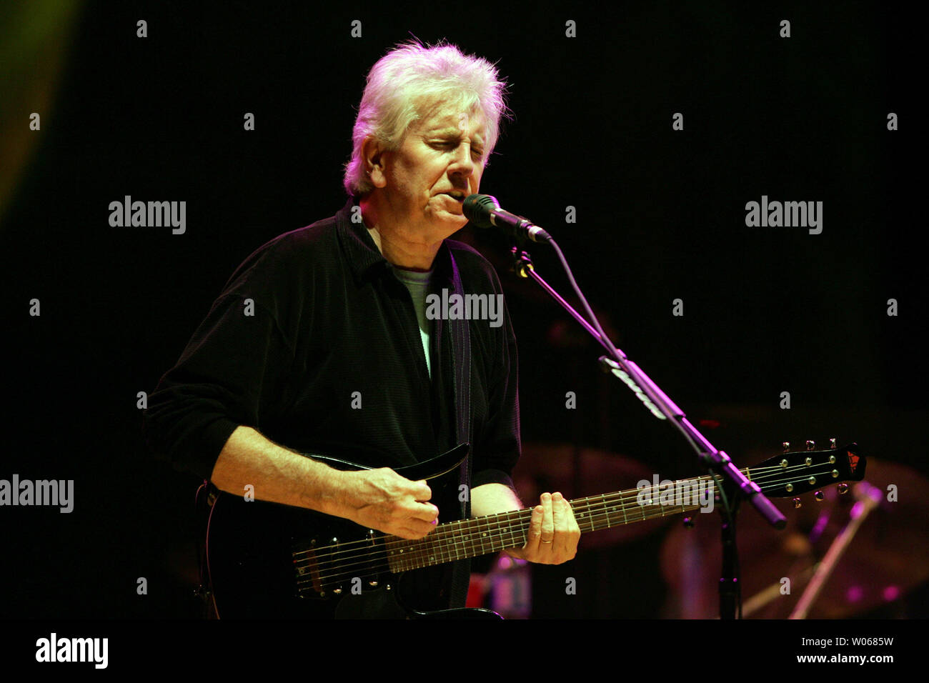 Graham Nash of the 1970's rock group Crosby, Stills, Nash and Young (L ...
