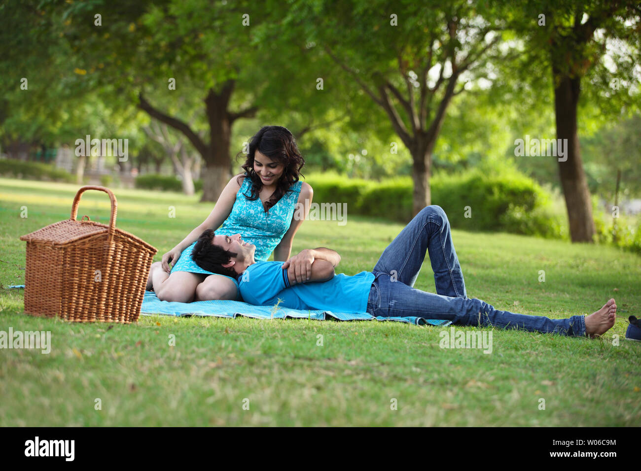 Indian adult friends picnic hi-res stock photography and images - Alamy