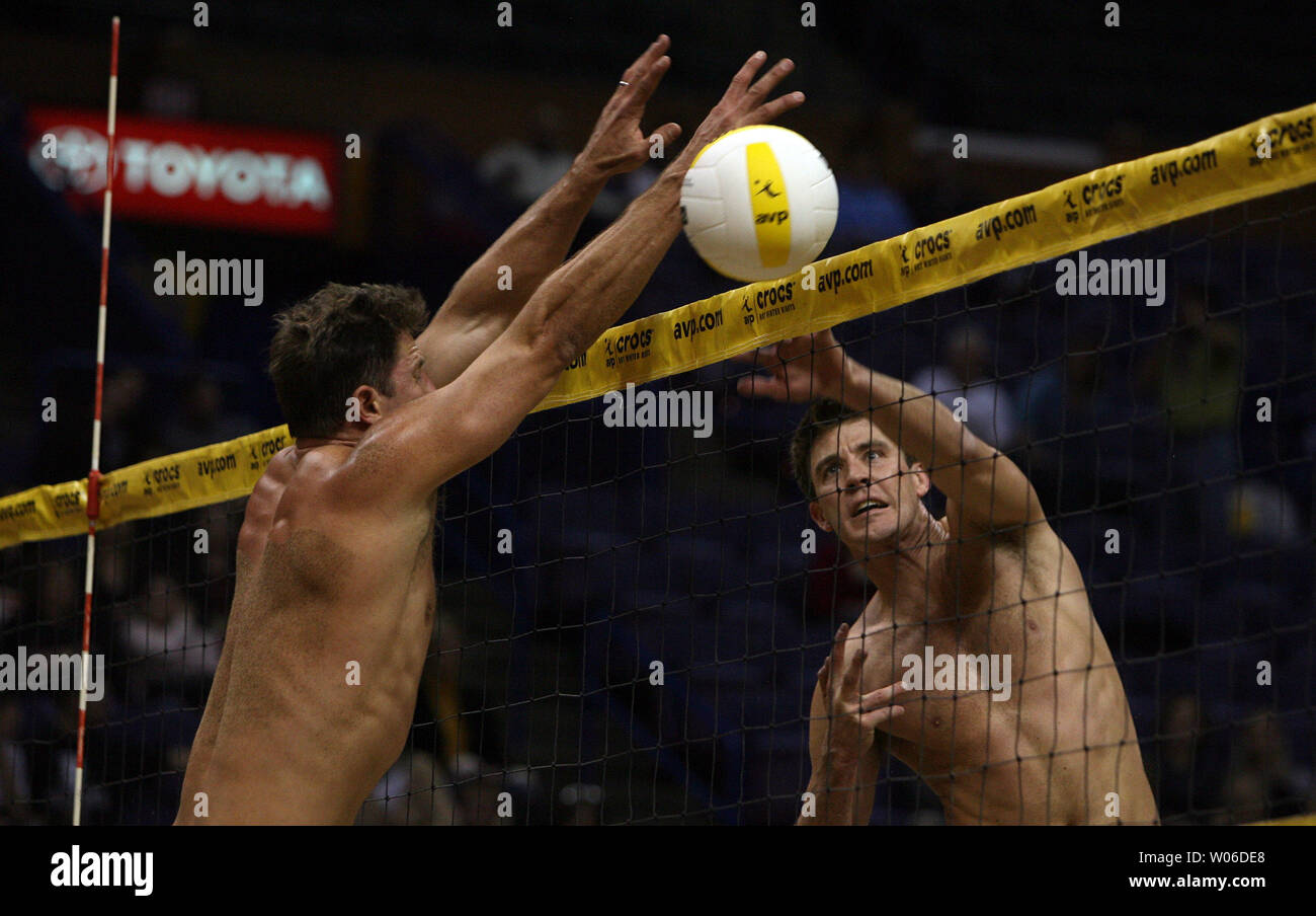 AVP Pro Beach Volleyball player Sean Scott of Redondo Beach, California ...