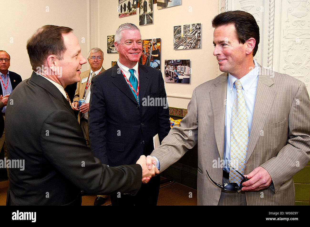 August A. Busch IV, president and CEO of Anheuser-Busch Companies (R ...