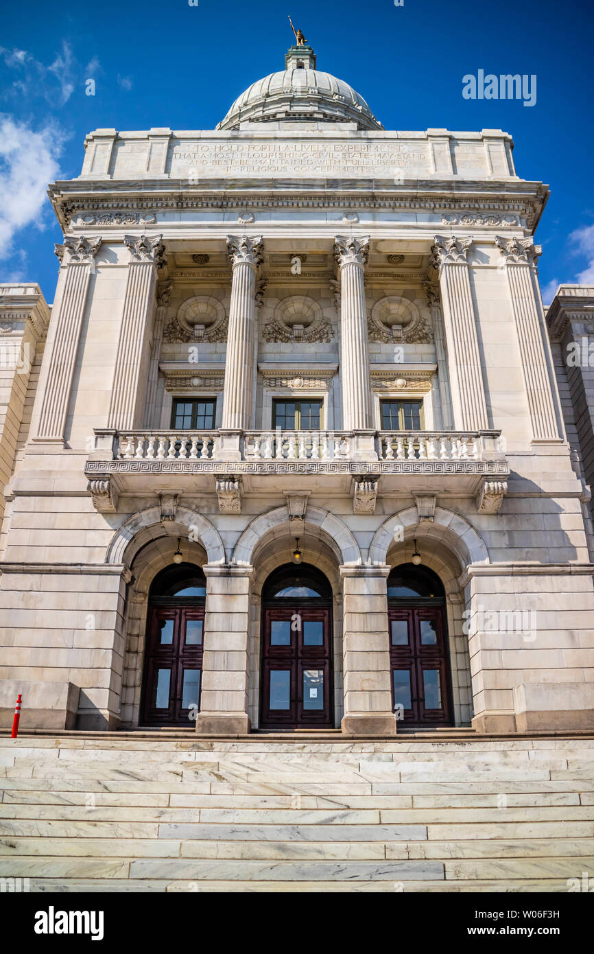 Providence, RI, August 29, 2018: The Rhode Island State House Capitol ...
