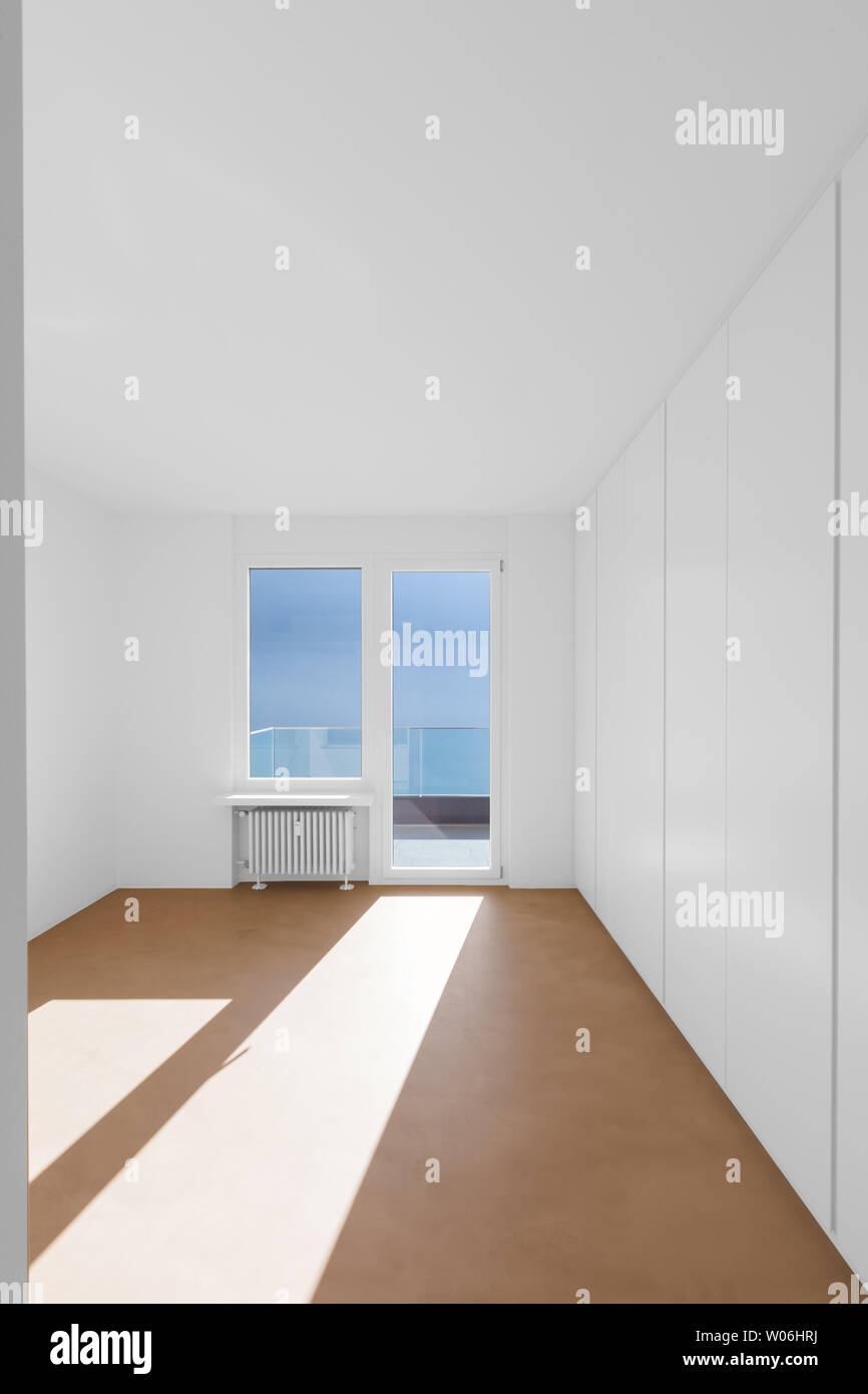 Empty room in modern apartment Stock Photo - Alamy