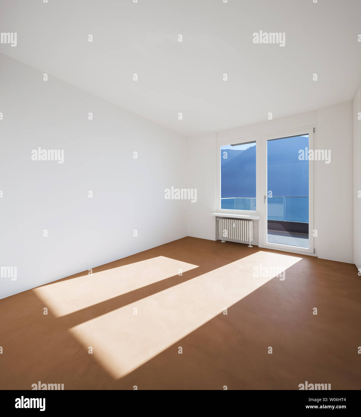 Empty room in modern apartment Stock Photo - Alamy