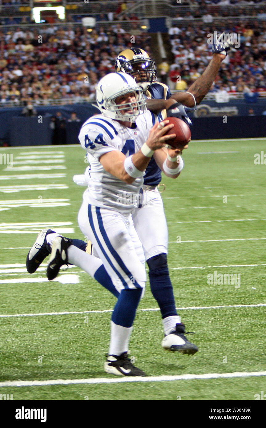 Indianapolis Colts tight end Dallas Clark catches the football in front ...