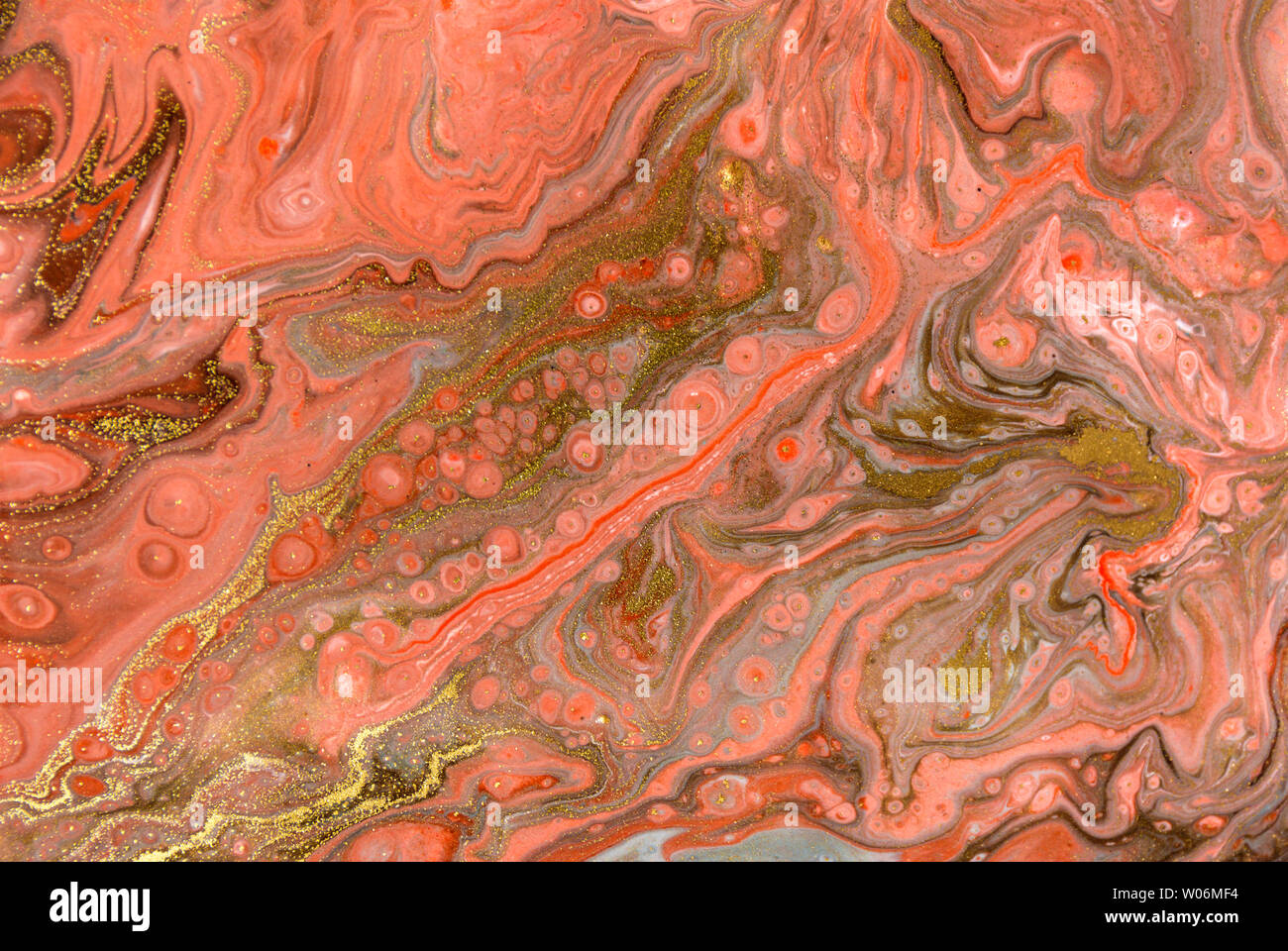 Pink and gold marbling pattern. Golden marble liquid texture Stock ...