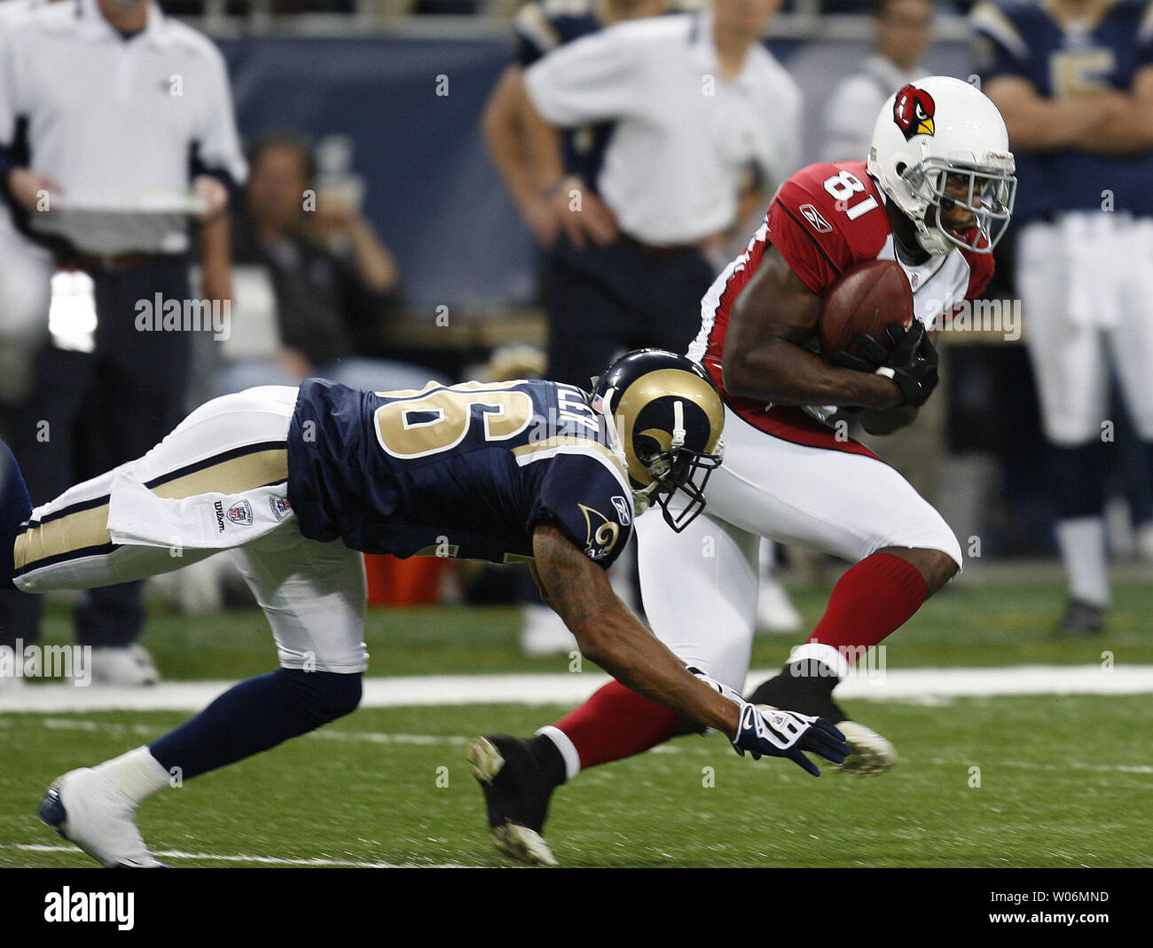 Arizona Cardinals wide receiver Anquan Boldin makes a reception in ...