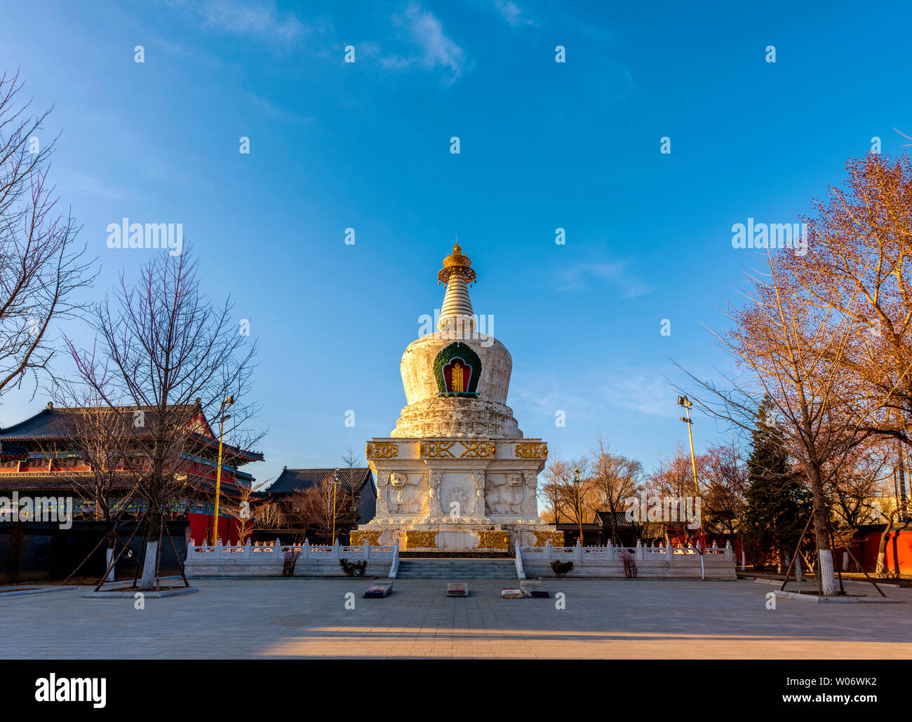 Guoguo Yongguang Temple, East Tower, Shenyang, Liaoning Stock Photo - Alamy